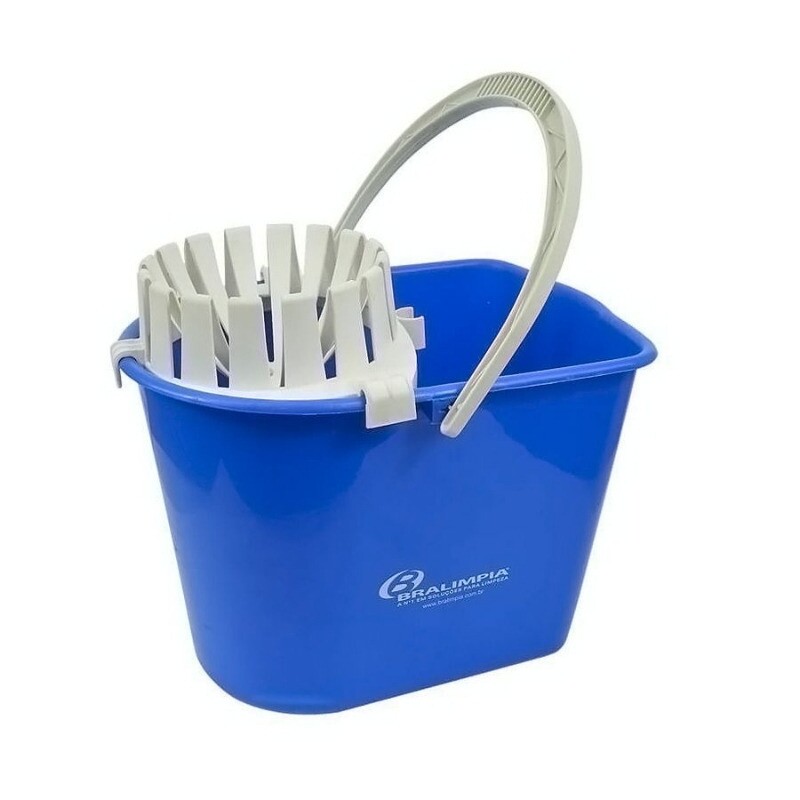 BALDE MOPINHO 12L COM ESPREMEDOR - BRALIMPIA - Cristallimp