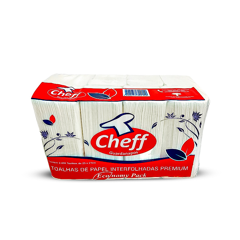 Papel Toalha Premium 100% Celulose 2400 Folhas – Cheff